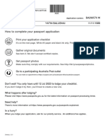 Australian Passport Application Checklist | PDF | Passport | Authentication