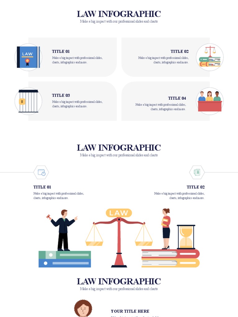 Enforcement Law Infographic Presentation Green Variant | PDF