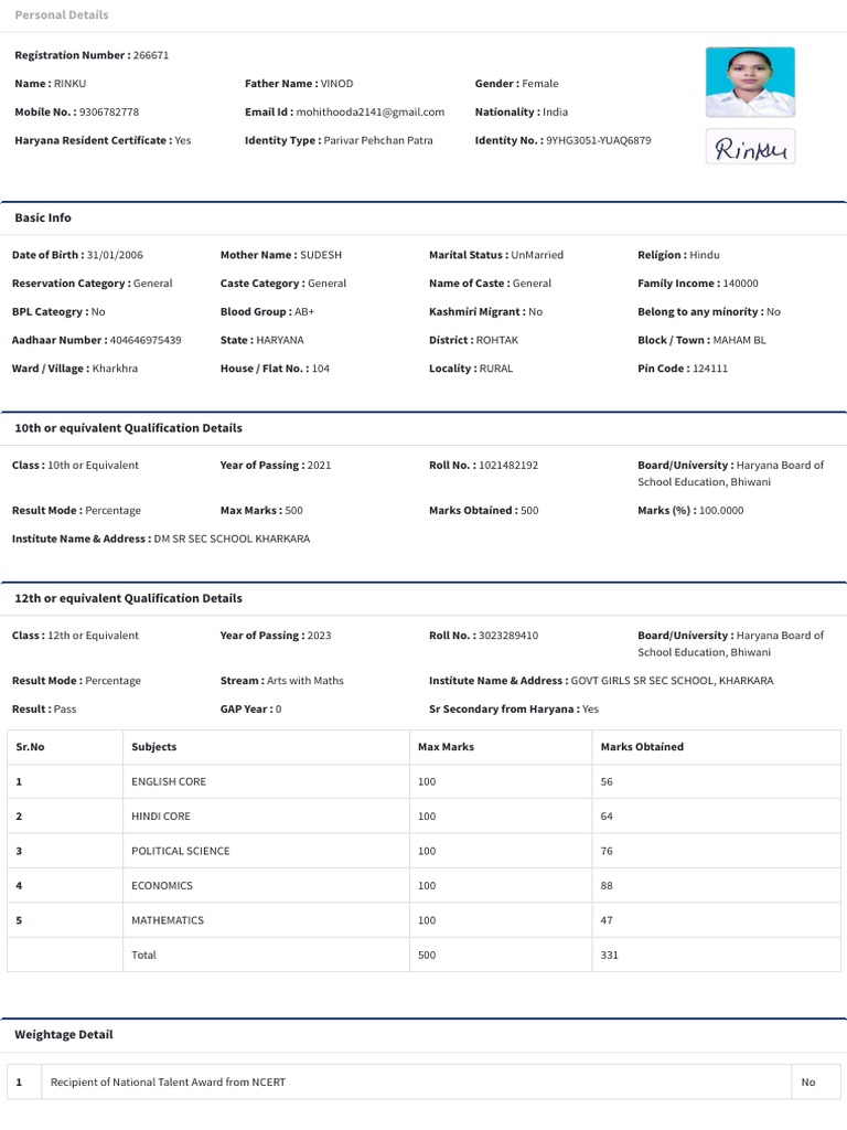 Online Admission Pdf Bachelor S Degree