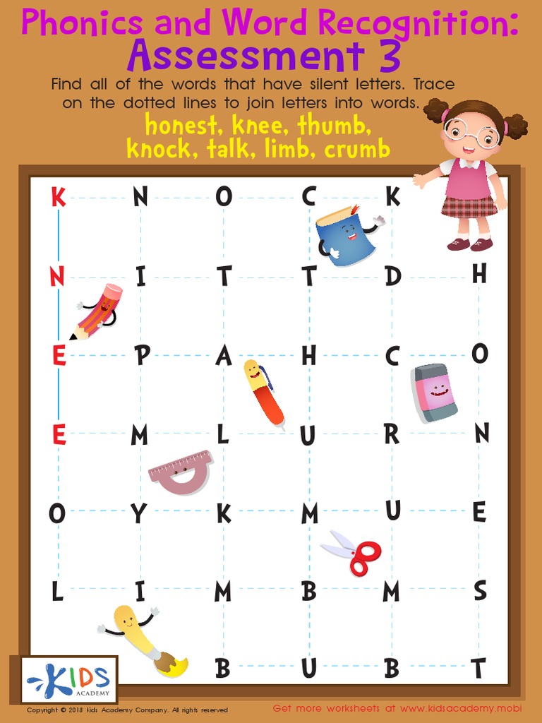 Grade 3 Phonics and Word Recognition Assessment 3 Worksheet | PDF