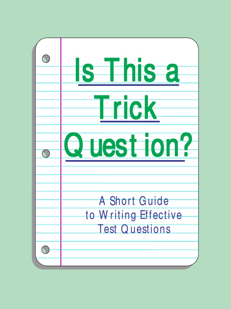 2 - A Short Guide To Writing Effective Test Questions | PDF | Multiple ...