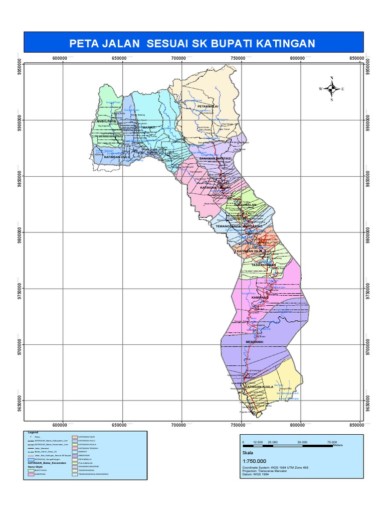 Peta Jalan Kab Katingan | PDF