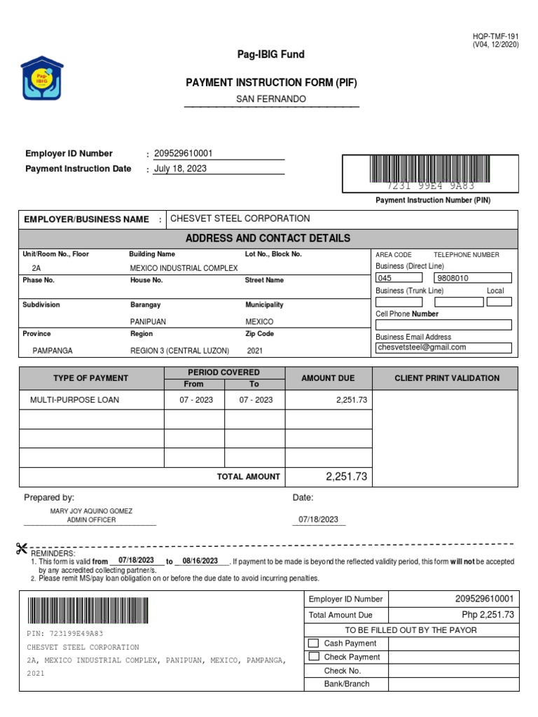 Pag-Ibig Multi Purpose Loan (1) | PDF