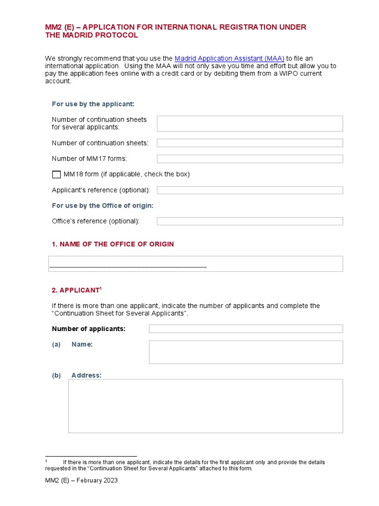 Madrid Protocol Application Guide | PDF | World Intellectual Property ...