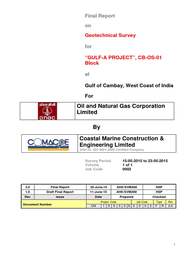 Geotechnical Survey Report For Bhaskar-II | PDF