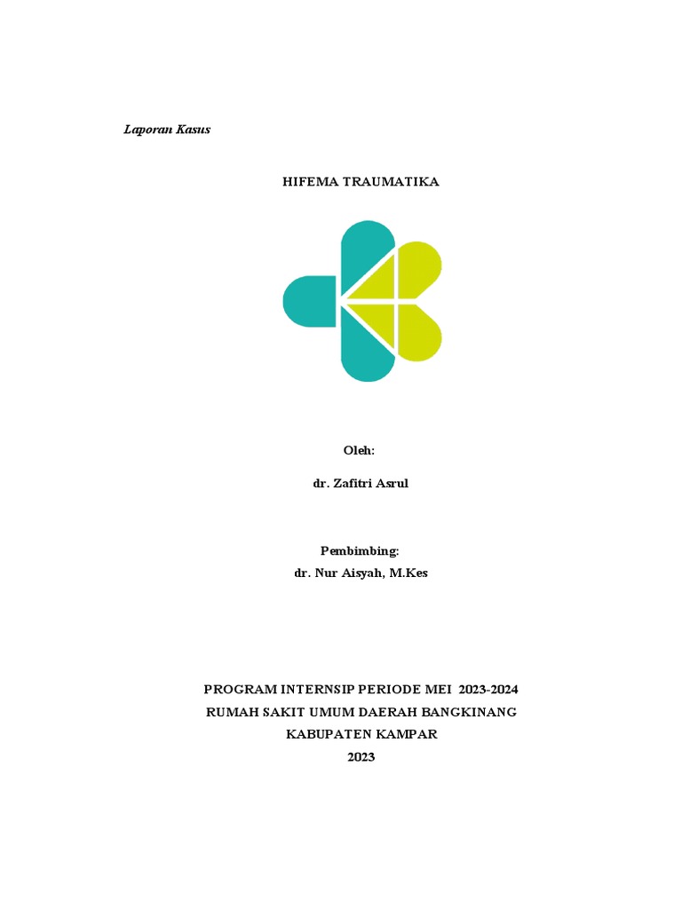 Hifema Grade 1: Laporan Kasus Traumatika | PDF | Sains & Matematika ...