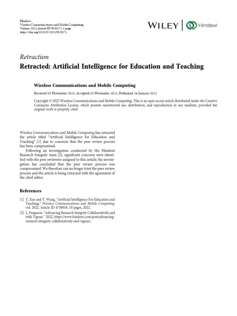 Artificial Intelligence For Education and Teaching | PDF | Artificial ...