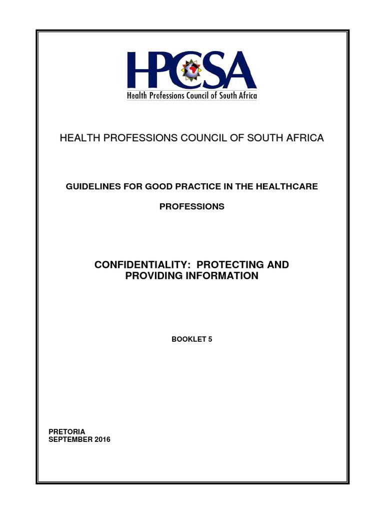 Booklet 5 | PDF | Informed Consent | Health Care