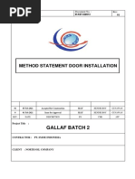 WORKS METHOD STATEMENT Ceiling Works | PDF | Ceiling | Wall