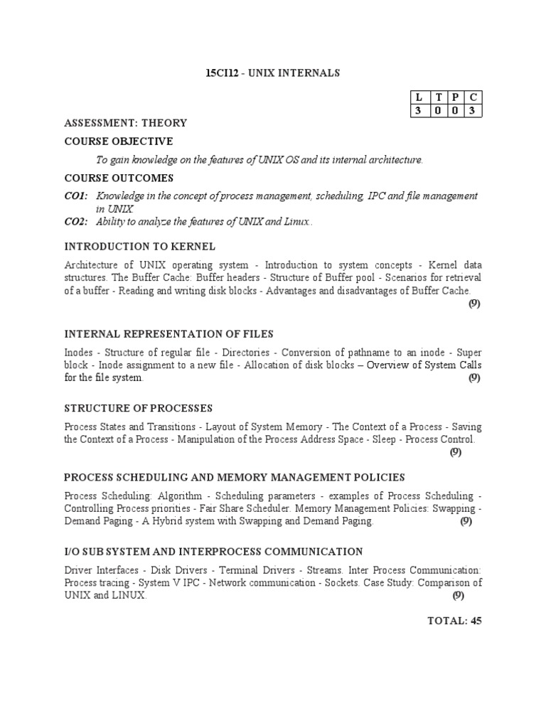 Unix | PDF | Scheduling (Computing) | Process (Computing)