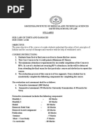 First Year LLB Syllabus | PDF