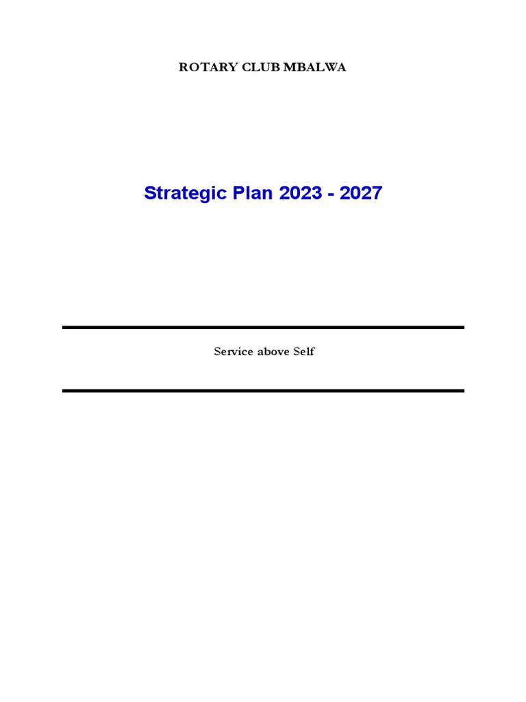 StrategicPlan 2023 2027 RCM Final 20230620 WA0001. | PDF | Leadership | Strategic Planning