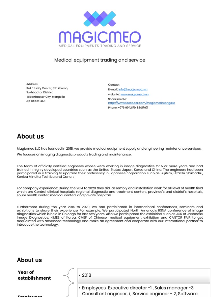 Magicmed Profile English | PDF