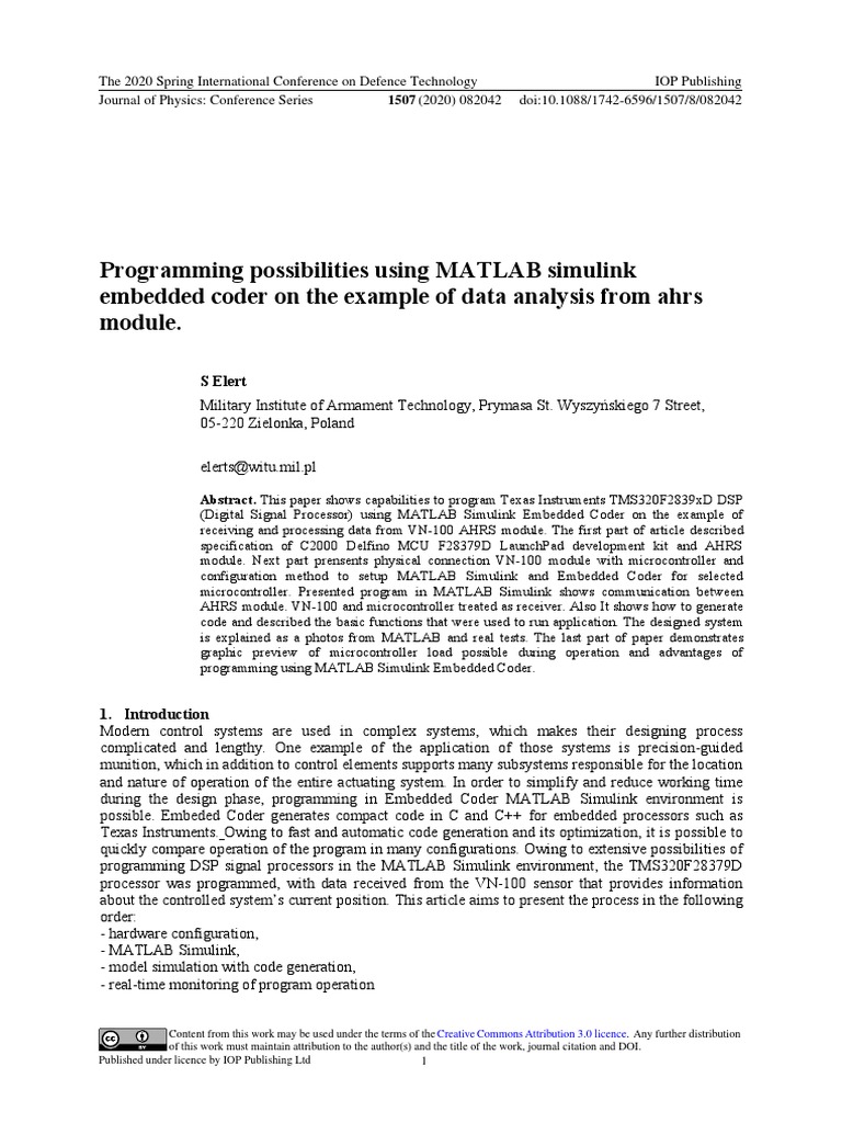 Programming Possibilities Using Matlabsimulink Pdf 