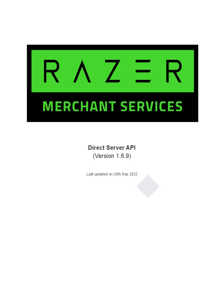 (Official) Razer Direct Server API v1.6.9 | PDF