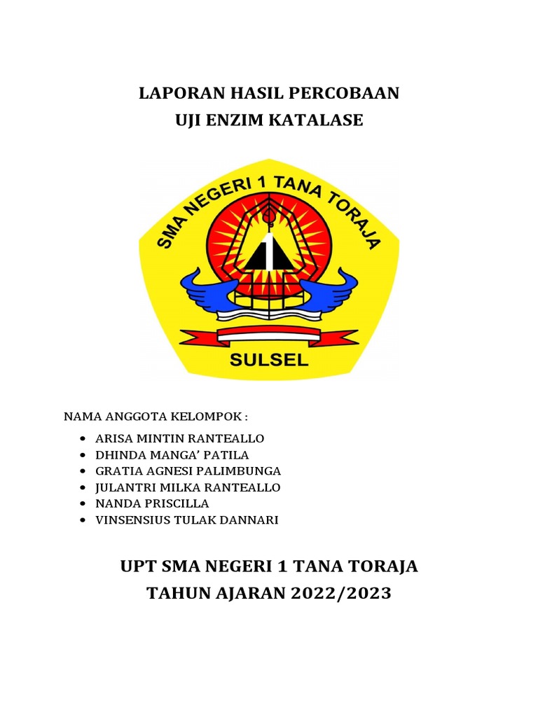 Uji Enzim Katalase | PDF