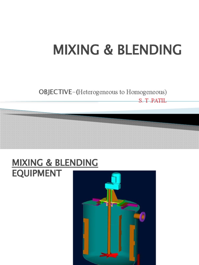 Mixing & Blending Final | PDF