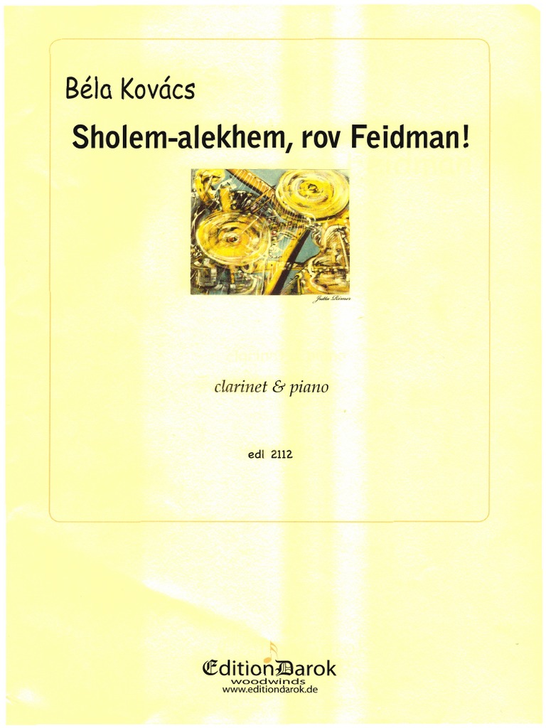 Dlscrib.com PDF Kovacs Sholem Alekhem Rov Feidman Piano Dl ...