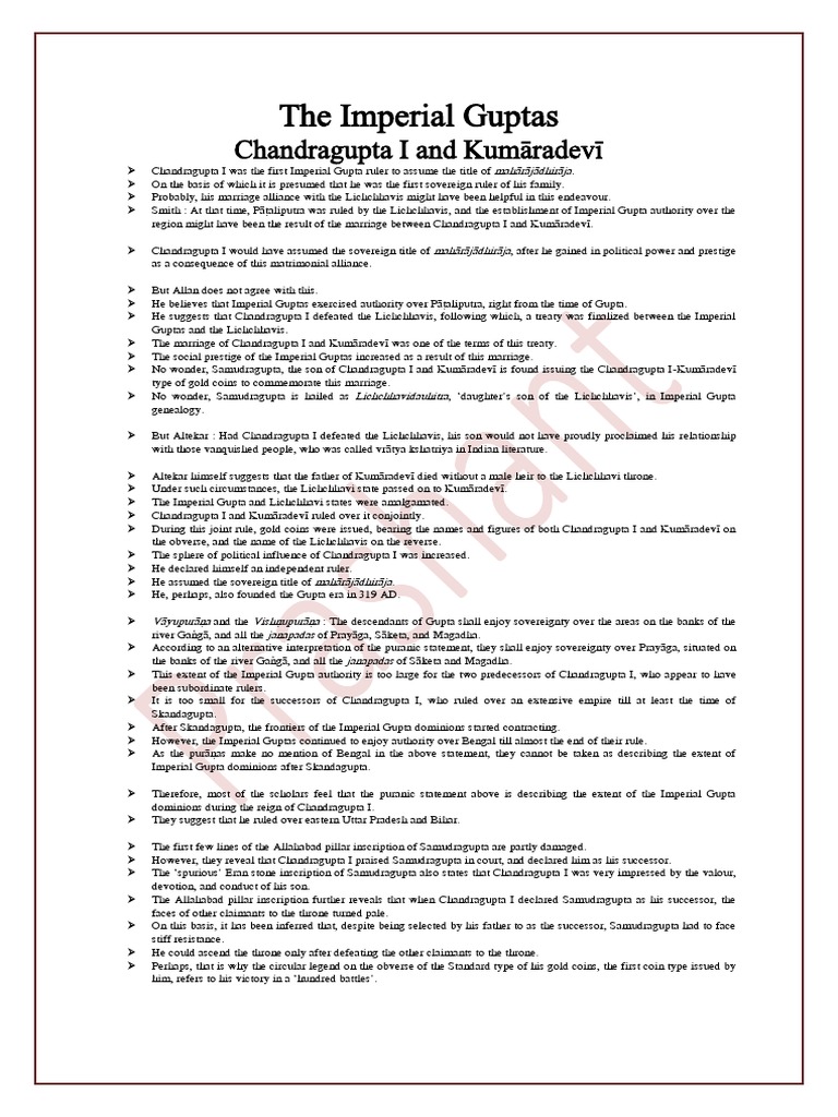 3 Chandragupta I and Kumaradevi | PDF