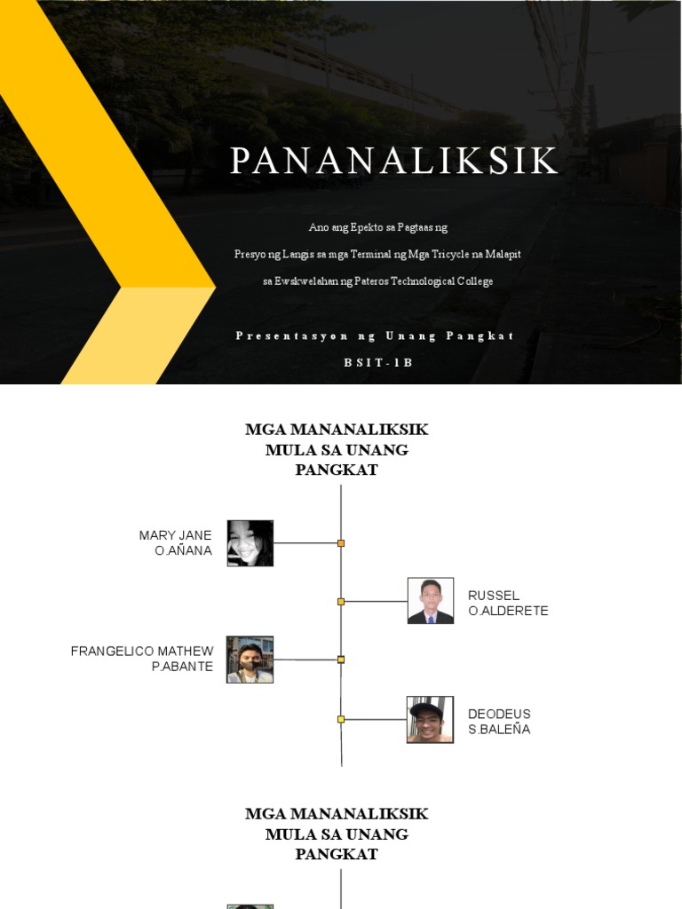 Presentasyon Unang Pangkat Bsit 1B | PDF