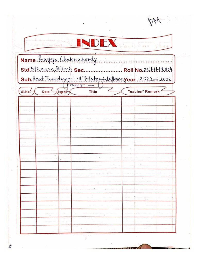 Dm Sir Handwritten Notes Part 1 | PDF