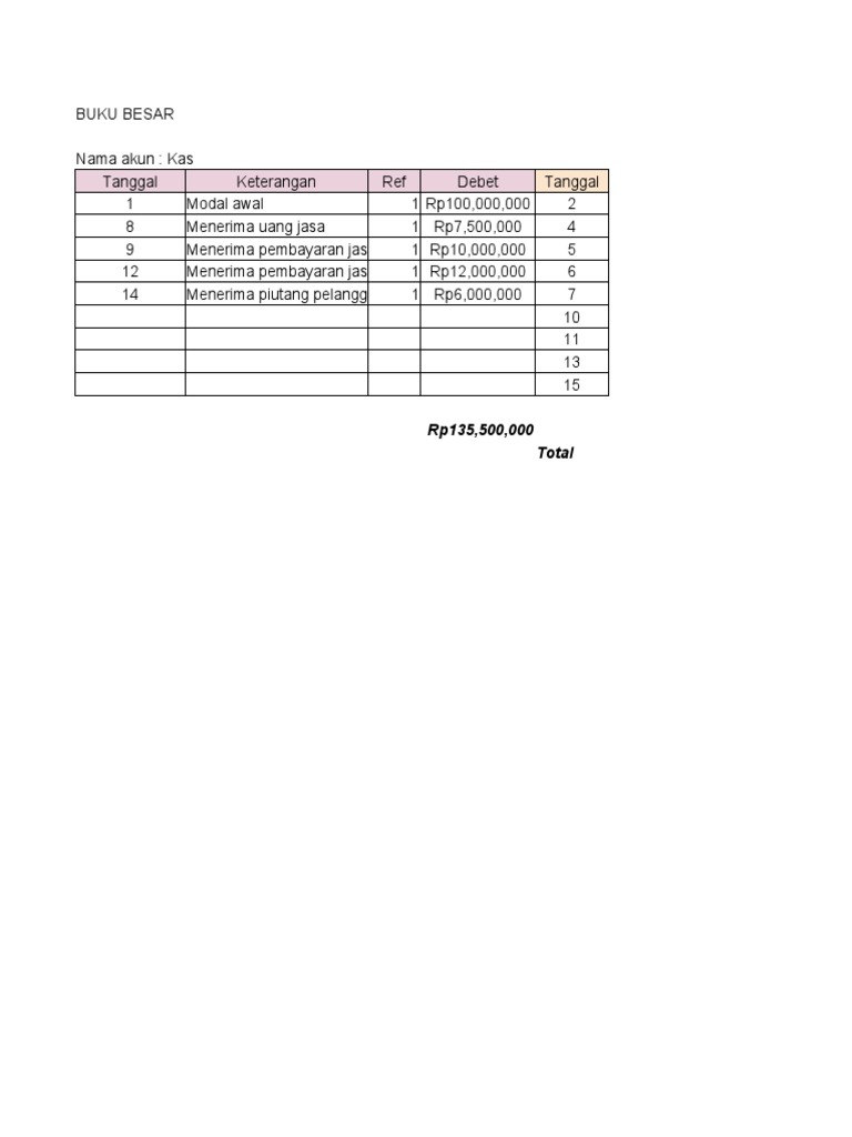 Buku Besar Bentuk Skontro | PDF | Pengelolaan Keuangan & Uang | Hukum