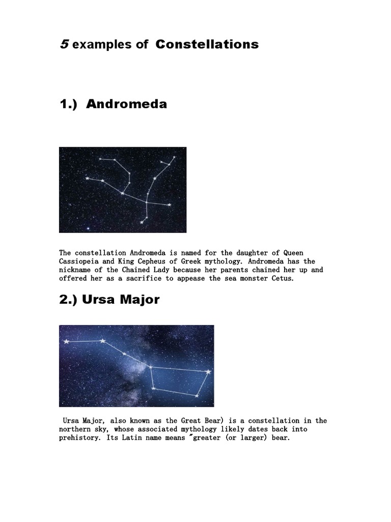 5 Examples of Constellations | PDF