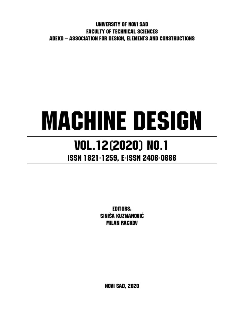 Machine Design Vol.12asdf | PDF