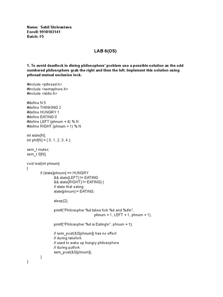 Os Lab6 | PDF | Information Technology | Computer Engineering