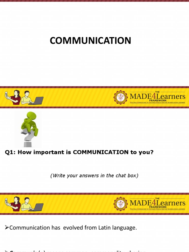 Unit 1 Introduction To Communication Pdf Communication Nonverbal Communication 