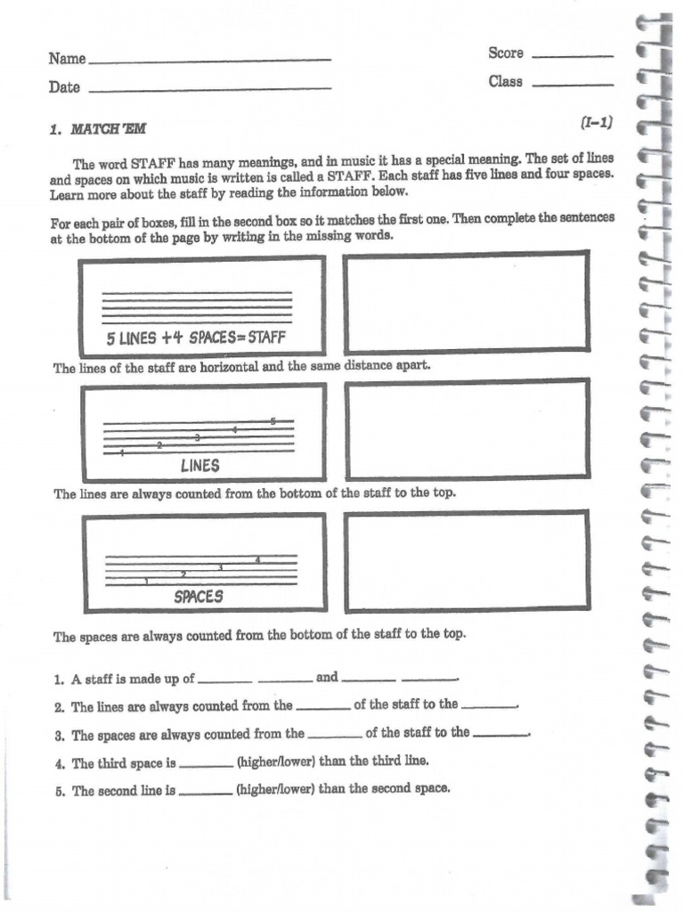Music Theory Activity Sheets PDF | PDF