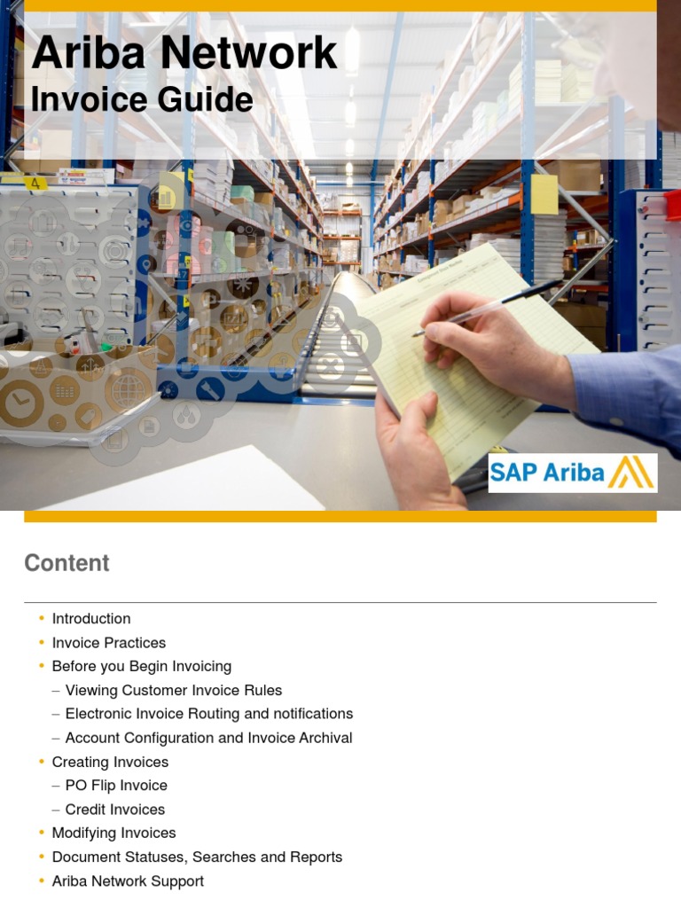 Ariba Network Invoice Guide Sept. 217 | PDF | Invoice | Computing