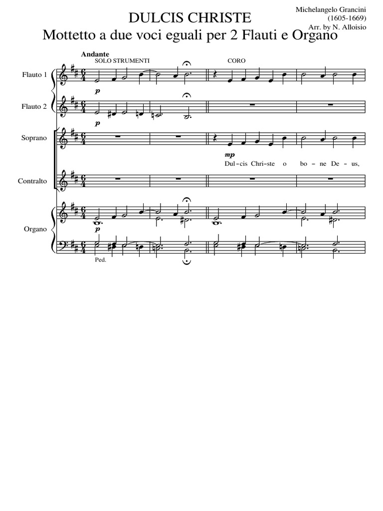 Dulcis Christe M. Grancini | PDF