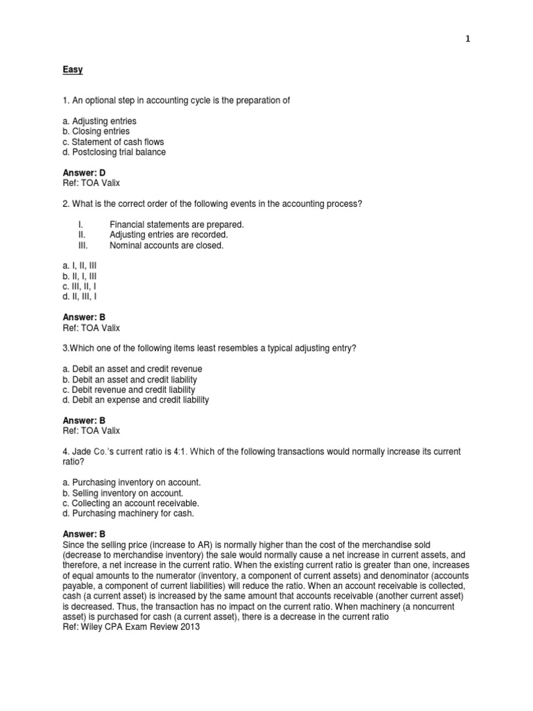 Accounting Cycle and Adjusting Entries | PDF