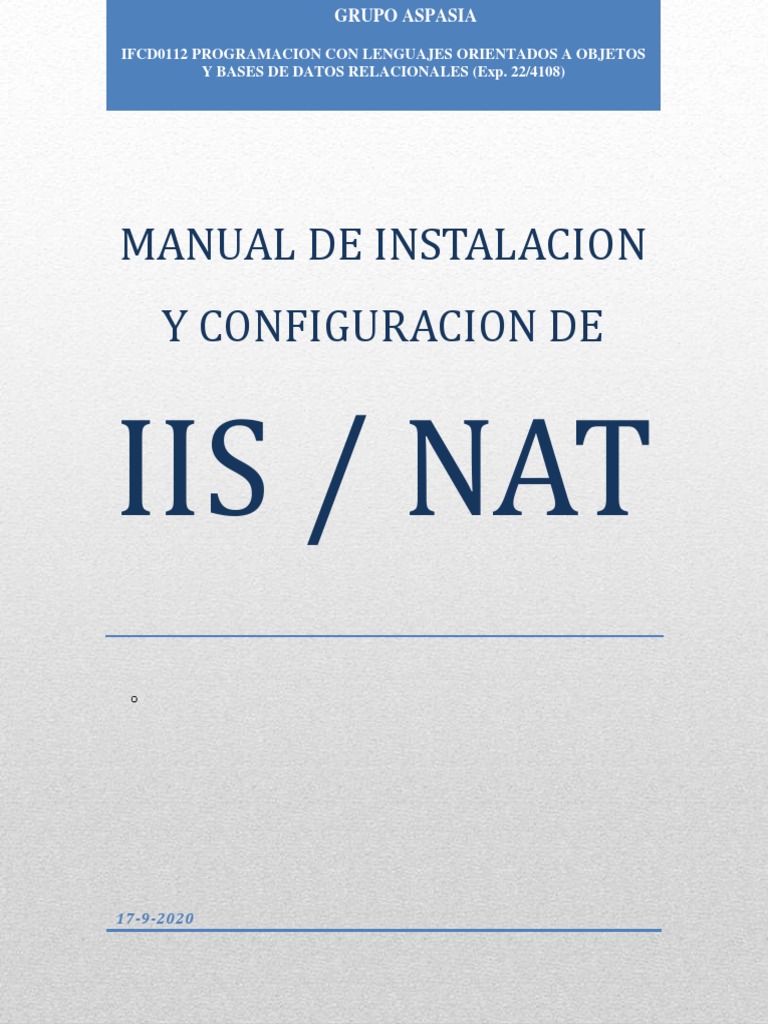 Manual Iis | PDF