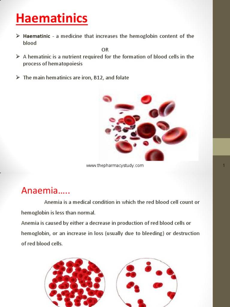 Haematinics Notes | PDF | Wellness