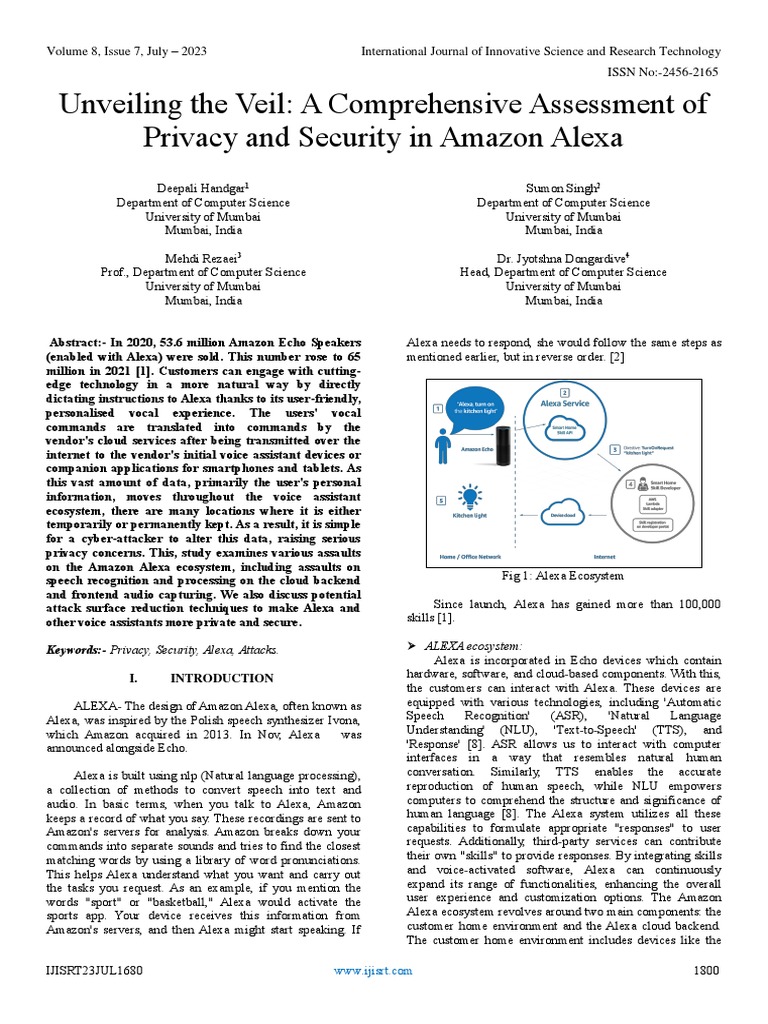Unveiling The Veil: A Comprehensive Assessment of Privacy and Security ...