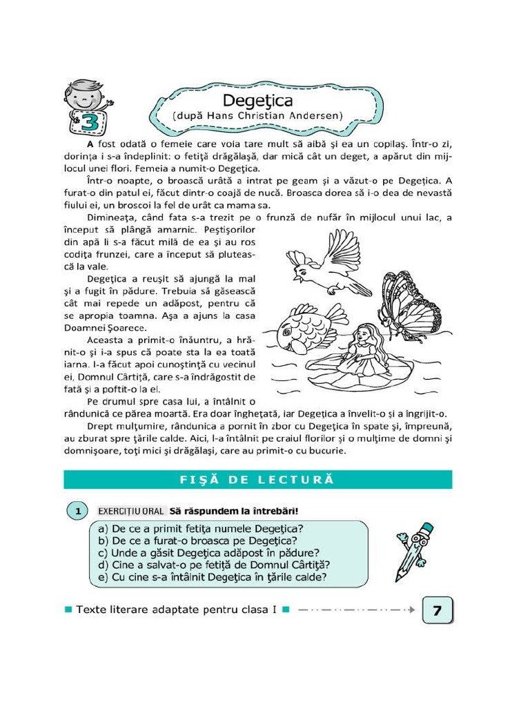 Fise de Citit Clasa 1 | PDF
