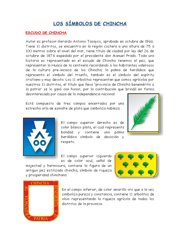 Los Símbolos de Chincha | PDF | Los símbolos