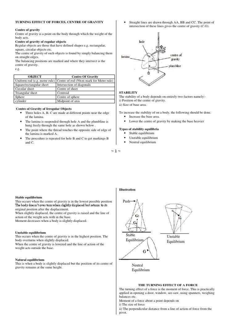 Moments and Equilibrium | PDF | Center Of Mass | Force