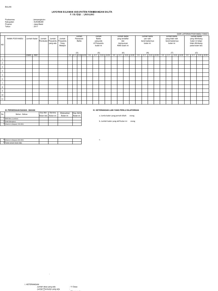Format Laporan PKM GIZI | PDF