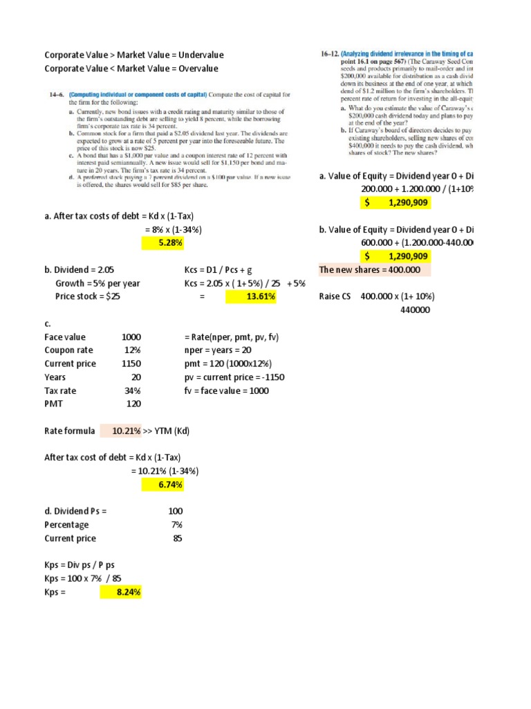 Dividend Policy Question and Answer | PDF | Dividend | Equity (Finance)
