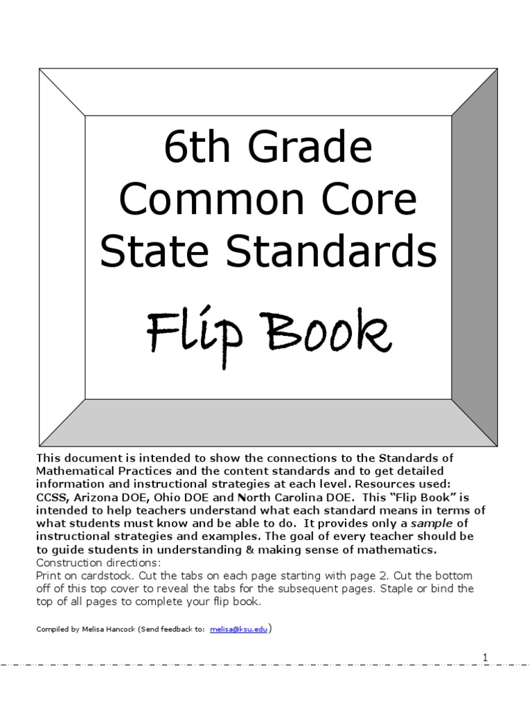 6th Grade Flip Book | PDF | Career & Growth | Science & Mathematics