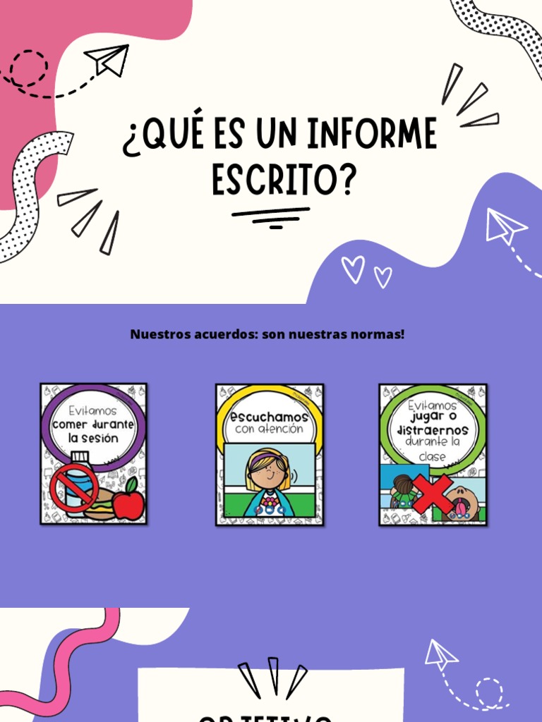 ¿Qué es un informe escrito | PDF