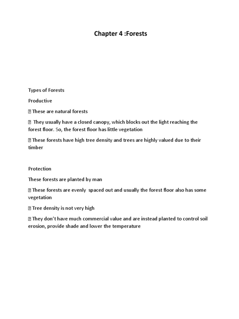 Chapter 4 Forests | PDF | Forests | Soil