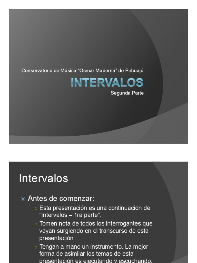 Intervalos 02 - 6tas 7mas y Dobles Alteraciones | PDF | Intervalo ...