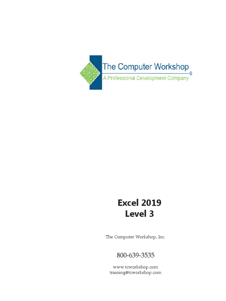 Excel 2019 Level 3 | PDF | Computers