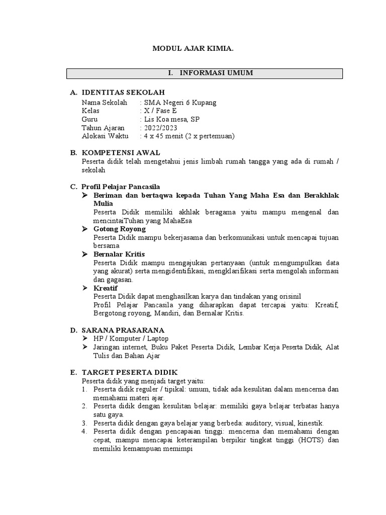 Modul 06 Dan LKPD Eco | PDF