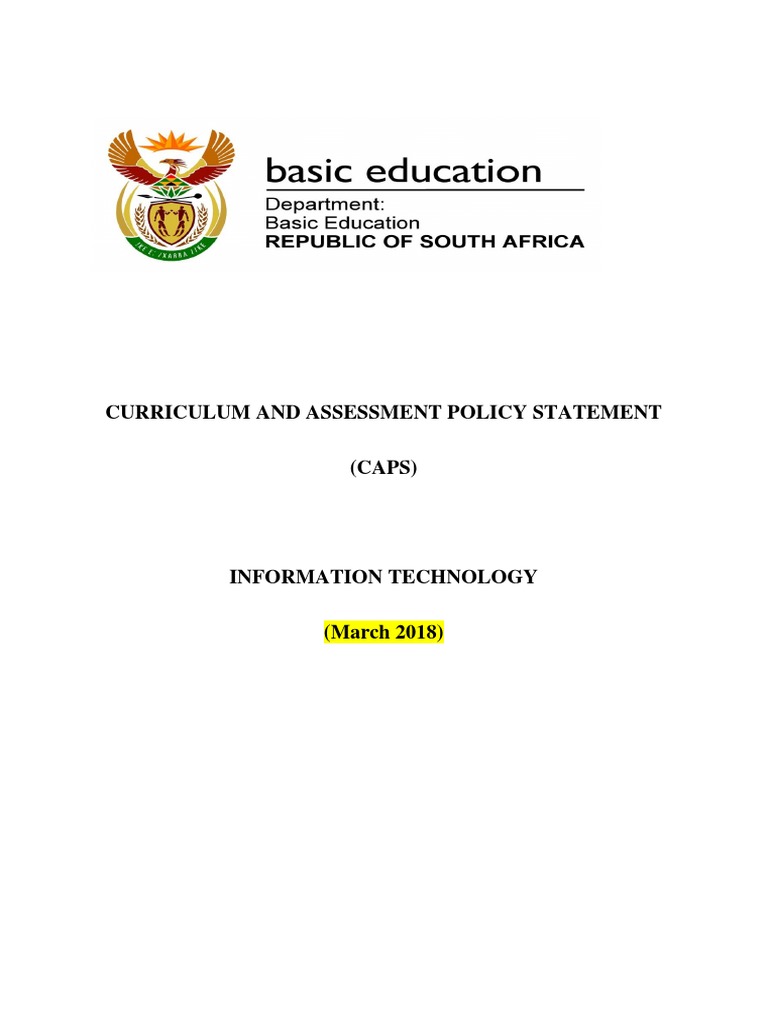 Information Technology Grades 10 - 12 Edited | PDF | Computer Programming | Databases