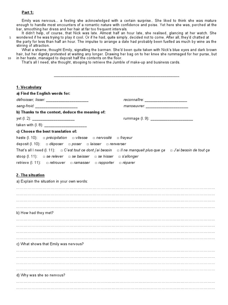 Comprehension de Texte | PDF